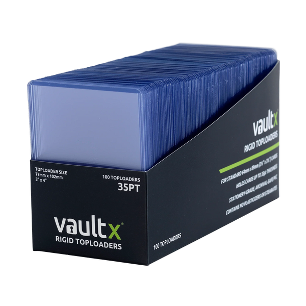 Vault X Rigid Toploaders 35pt (100 Pack) - Trading Card Accessories ...