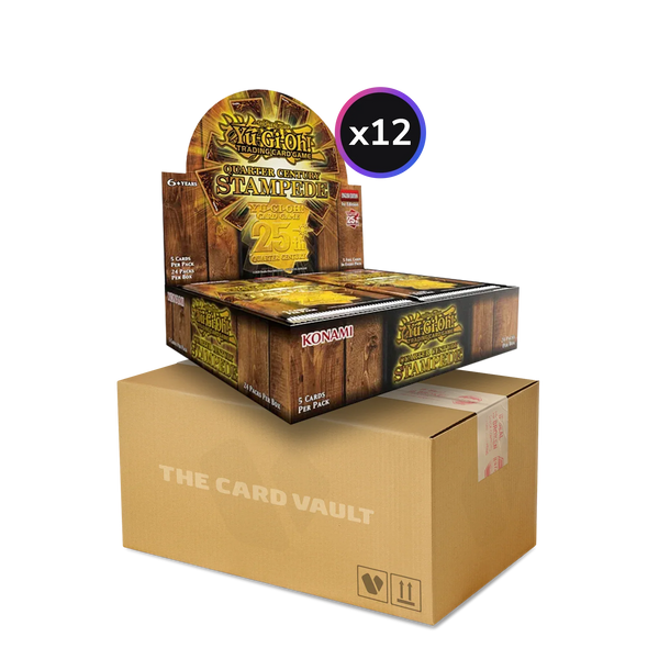 Yu-Gi-Oh! TCG - Quarter Century Stampede - Display Case (12 Boxes) – The Card Vault