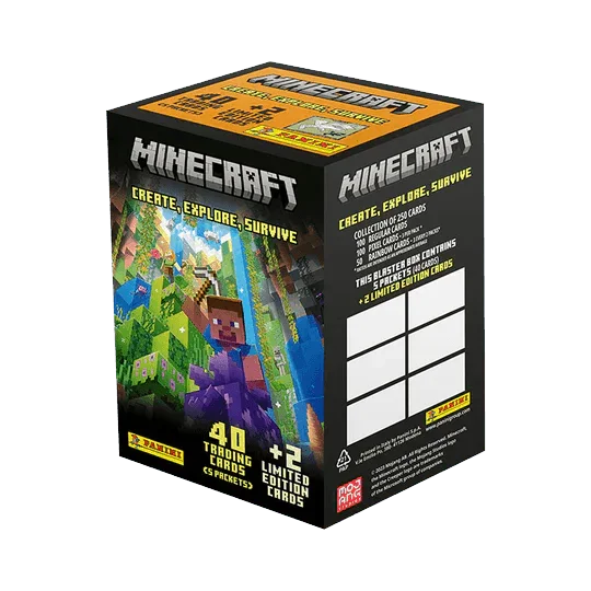 Minecraft Create Explore Survive Trading Card Collection Blaster Pack ...