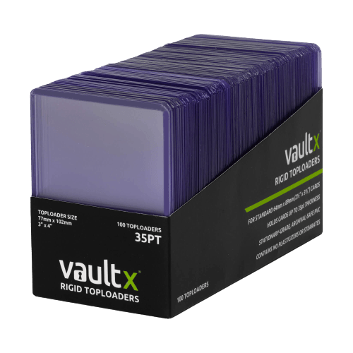 Vault X Rigid Toploaders 35pt (100 Pack) - Trading Card Accessories