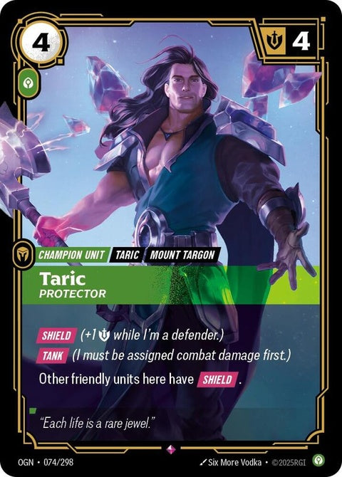 Taric - Protector (74) – The Card Vault