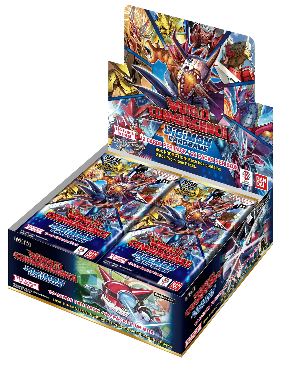 Digimon Card Game - World Convergence (BT21) - Booster Box (24 Packs ...