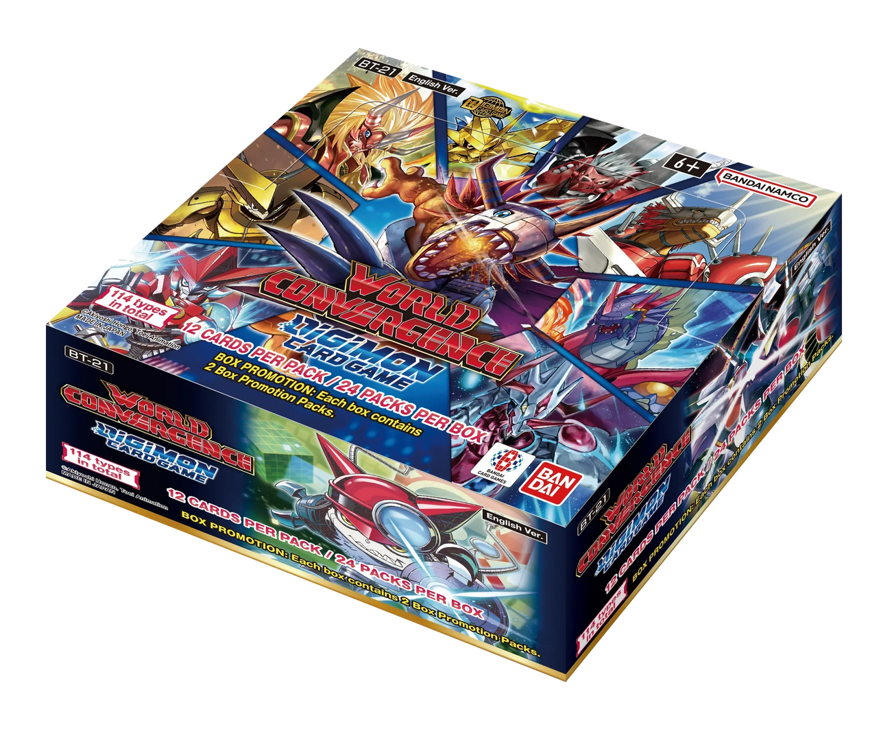 Digimon Card Game - World Convergence (BT21) - Booster Box (24 Packs ...
