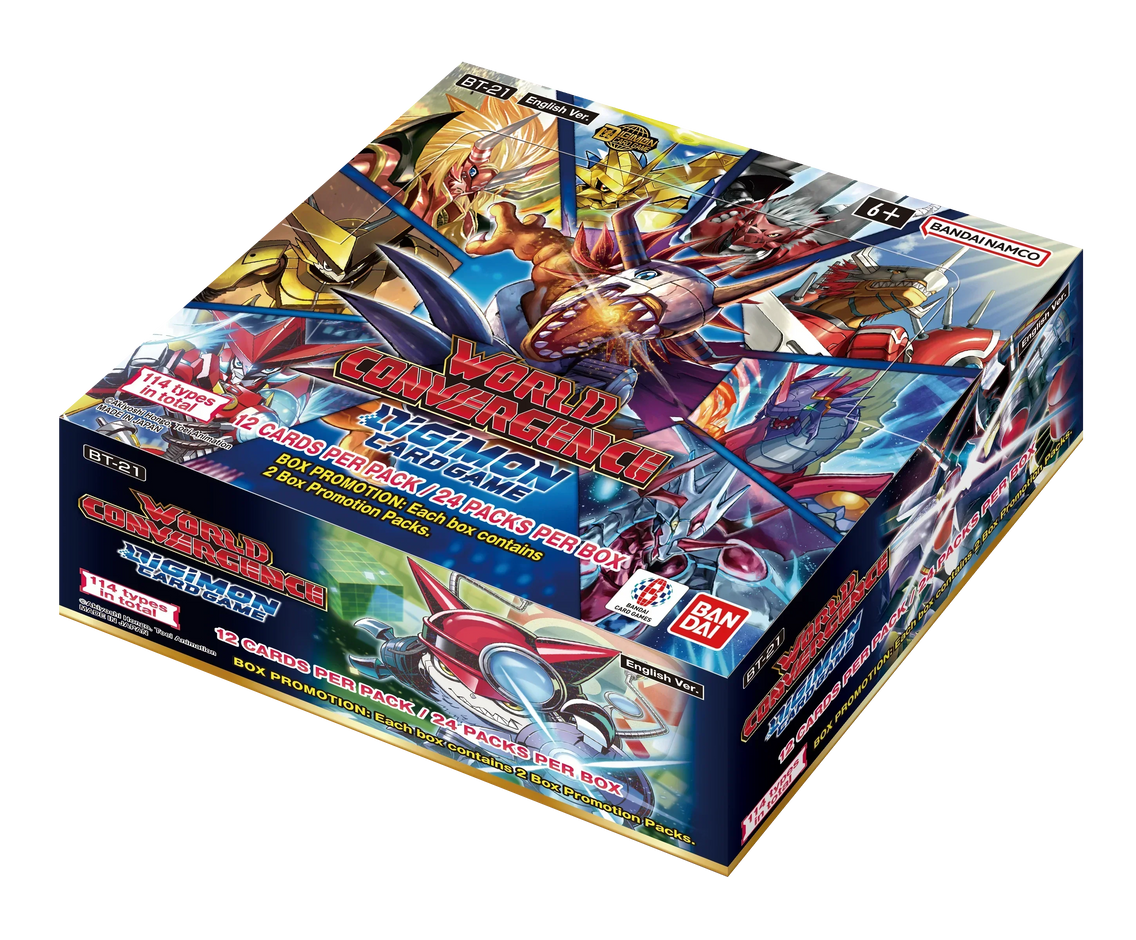 Digimon Card Game - World Convergence (BT21) - Booster Box (24 Packs) – The Card Vault