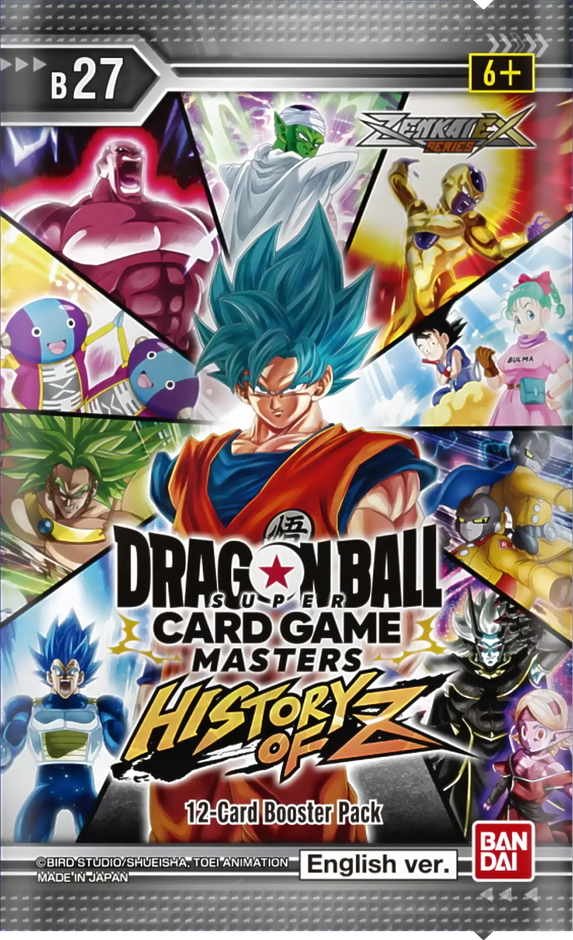 Dragon Ball Super CG - Zenkai Set 10 - History of Z - B27 Booster Box (24 Packs) – The Card Vault