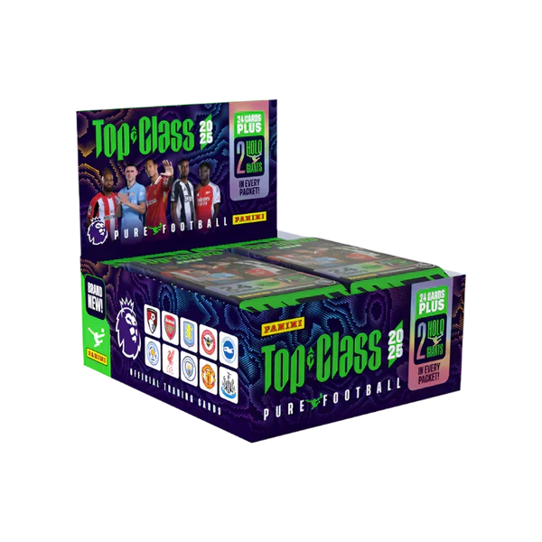 Panini - 2025 Premier League Top Class Football Booster Box (24 Packs ...