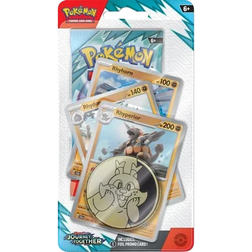 Pokemon TCG - Journey Together - Premium Checklane Blister (Rhyperior ...