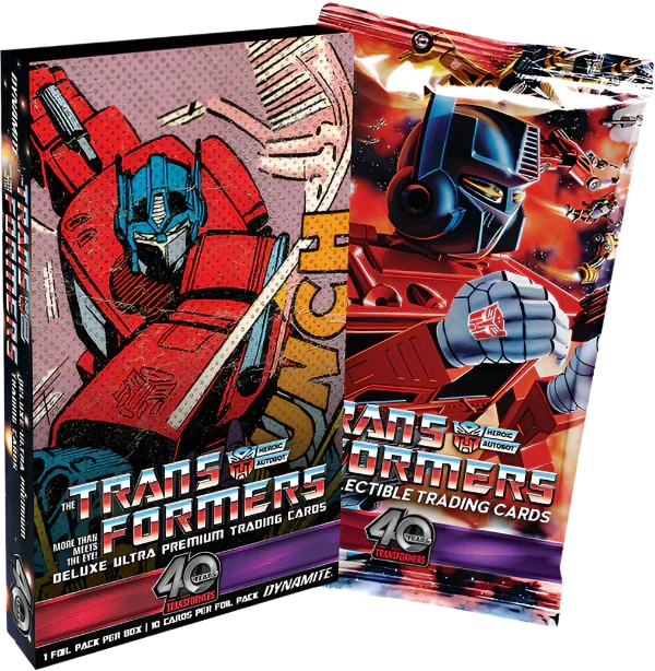 Transformers 40th Anniversary Deluxe Premium Trading Cards Mini Box ...