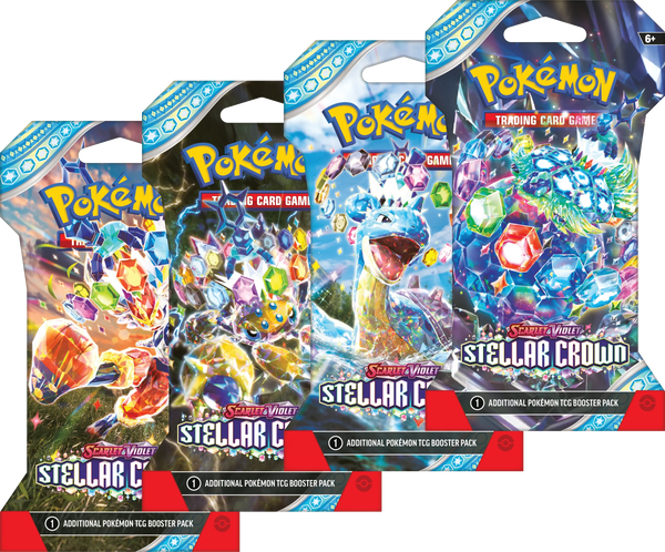 Pokemon TCG - Scarlet & Violet - Stellar Crown - Sleeved Booster Pack ...