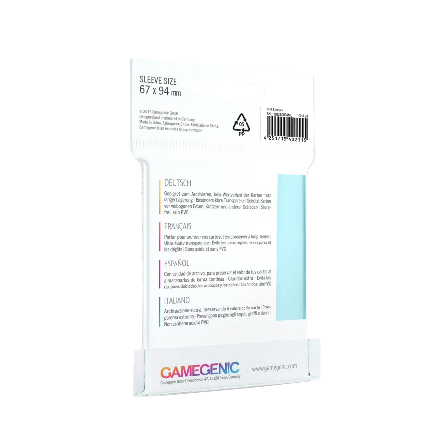 Gamegenic - Standard Soft Sleeves (100pk) | The Card Vault