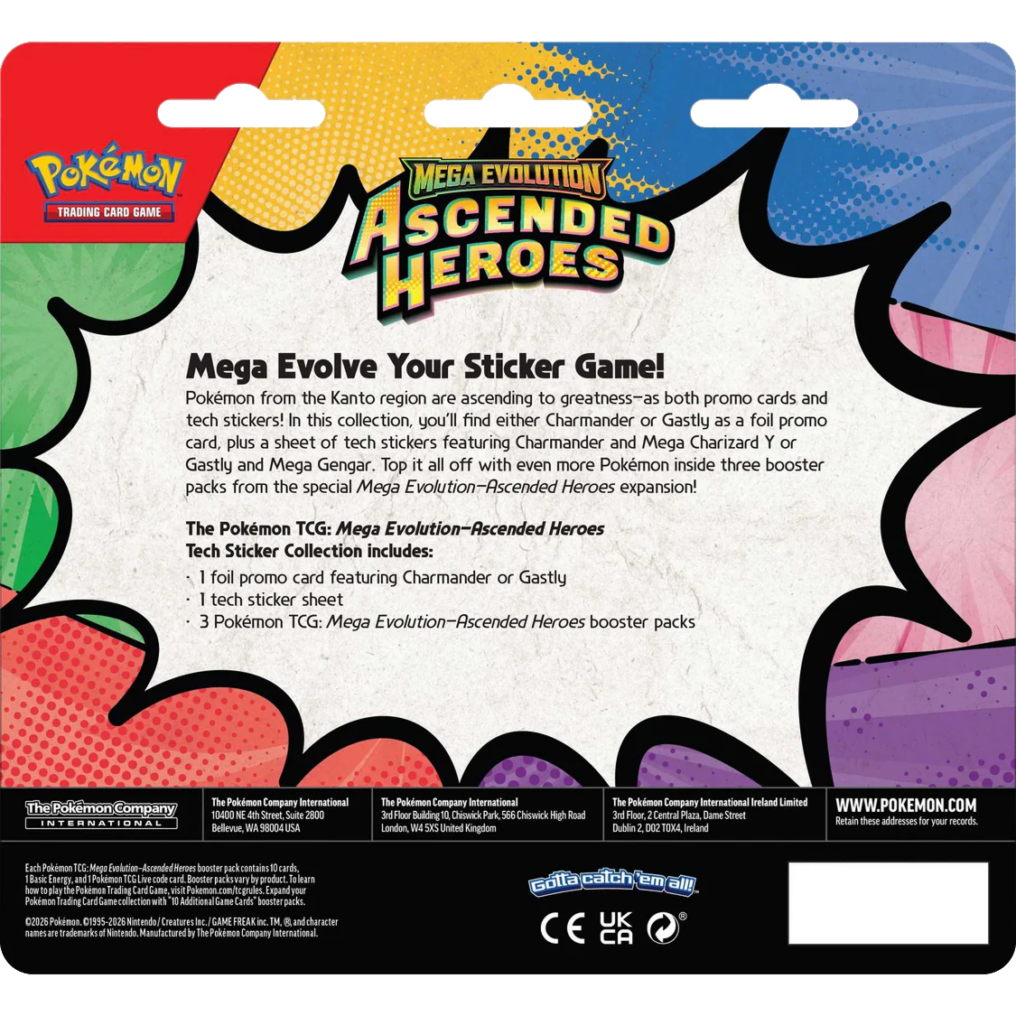 Pokemon TCG - Ascended Heroes - Tech Sticker Collection – The Card Vault