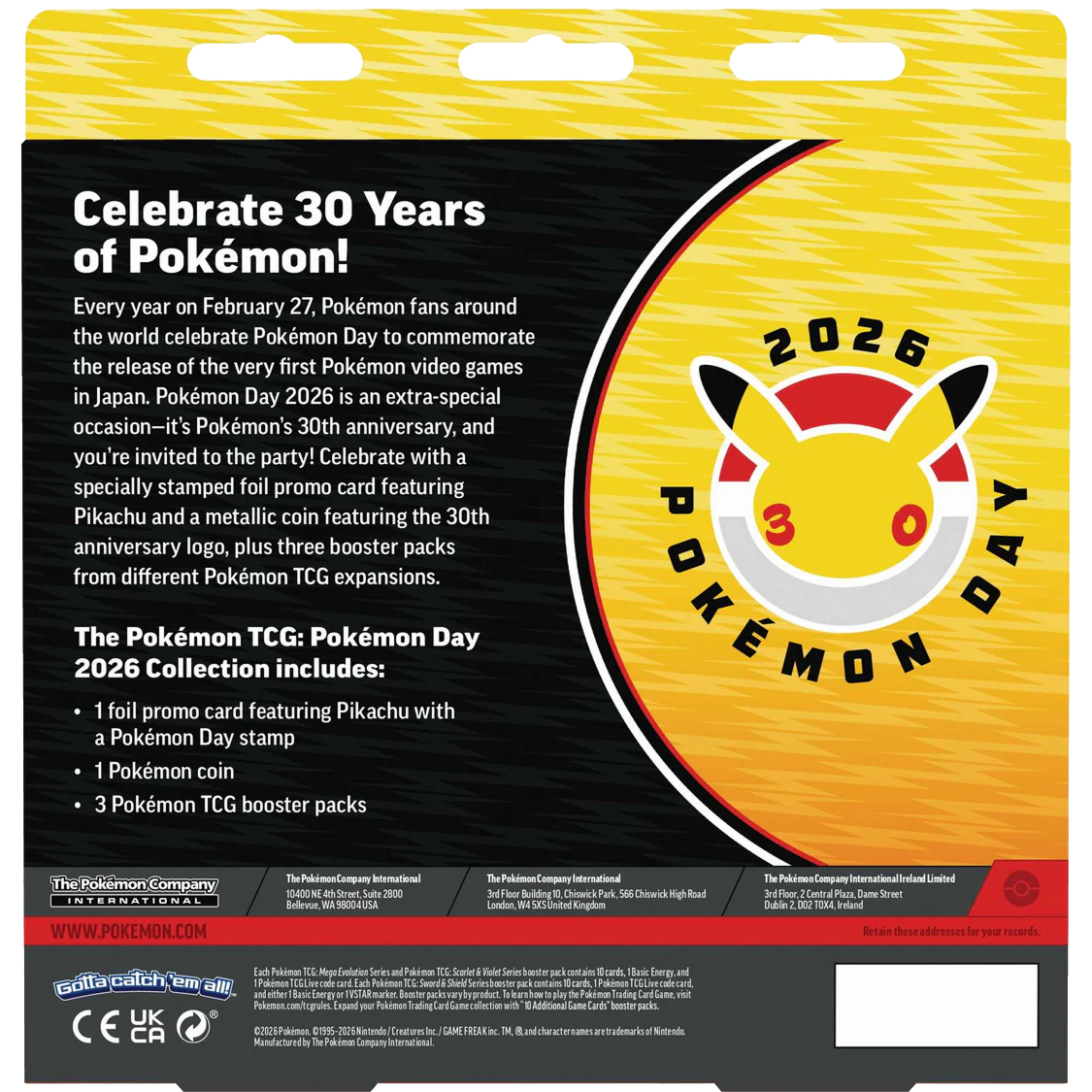 Pokemon TCG - Mega Evolution - Pokemon Day 2026 Collection – The Card Vault