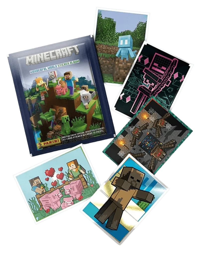 Minecraft Wonderful World Sticker Collection - Starter Pack – The Card ...