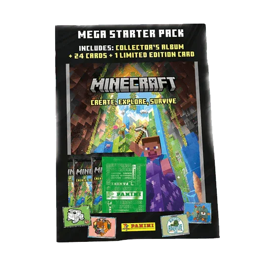 Minecraft Create Explore Survive Trading Card Collection Starter Pack