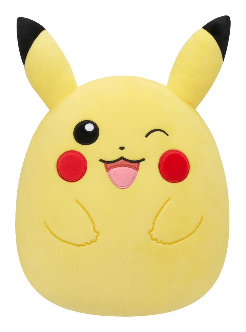 Squishmallows - Pokemon - Winking Pikachu Plush (14in) – The Card Vault