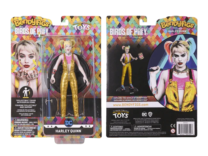 The Noble Collection - Birds of Prey - Harley Quinn Bendyfig Action Fi ...
