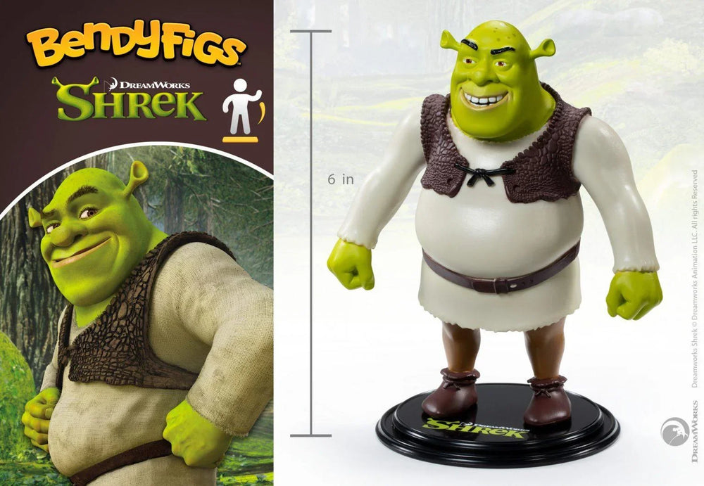 The Noble Collection - Dreamworks - Shrek Bendyfig Action Figure