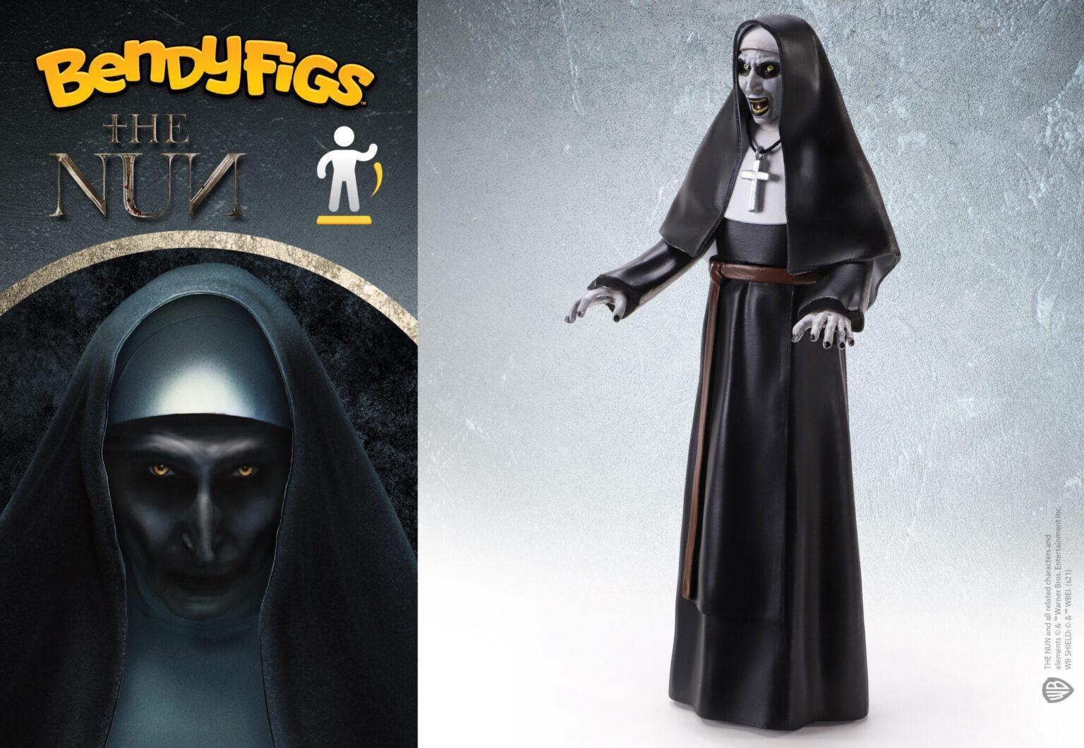 The Noble Collection - Horror - Valak the Nun Bendyfig Action Figure ...