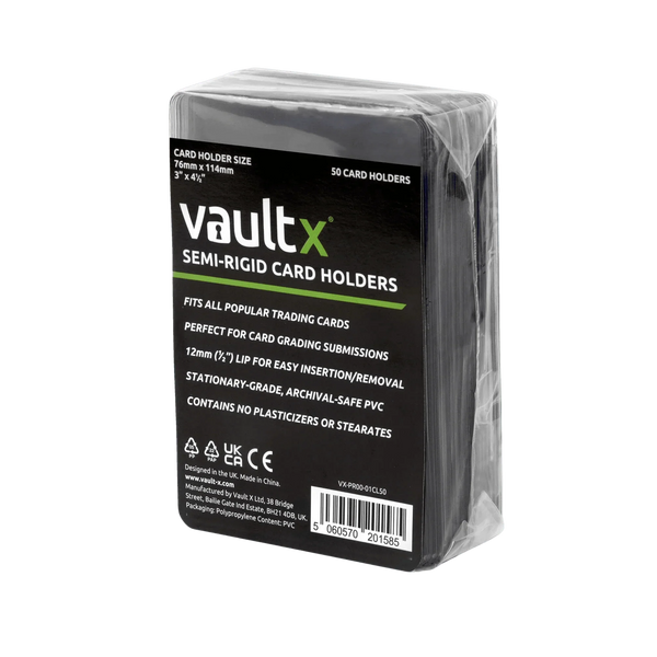 Vault X - Slim Semi-Rigid Card Holders (50 Pack) – The Card Vault